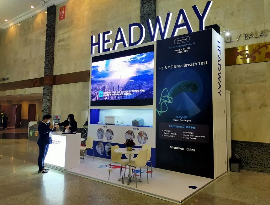 Wooden booth Headway @ Hospex 2022 | Portfolio | MK EXHIBITION